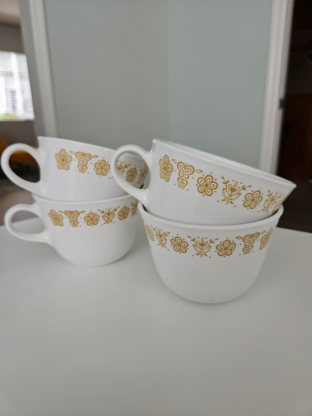 Vintage Corelle Corningware Coffee Cups Set of 4 Pcs 1970s - Etsy