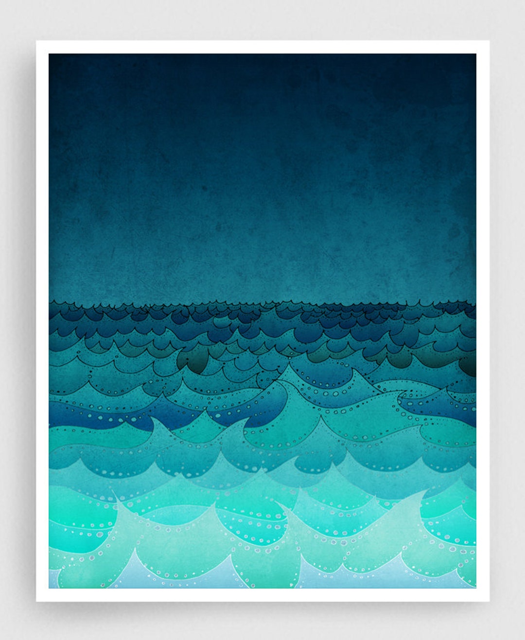 Storm in My Soul - Art Poster Fine Art Illustration Print Wall Hanging ...