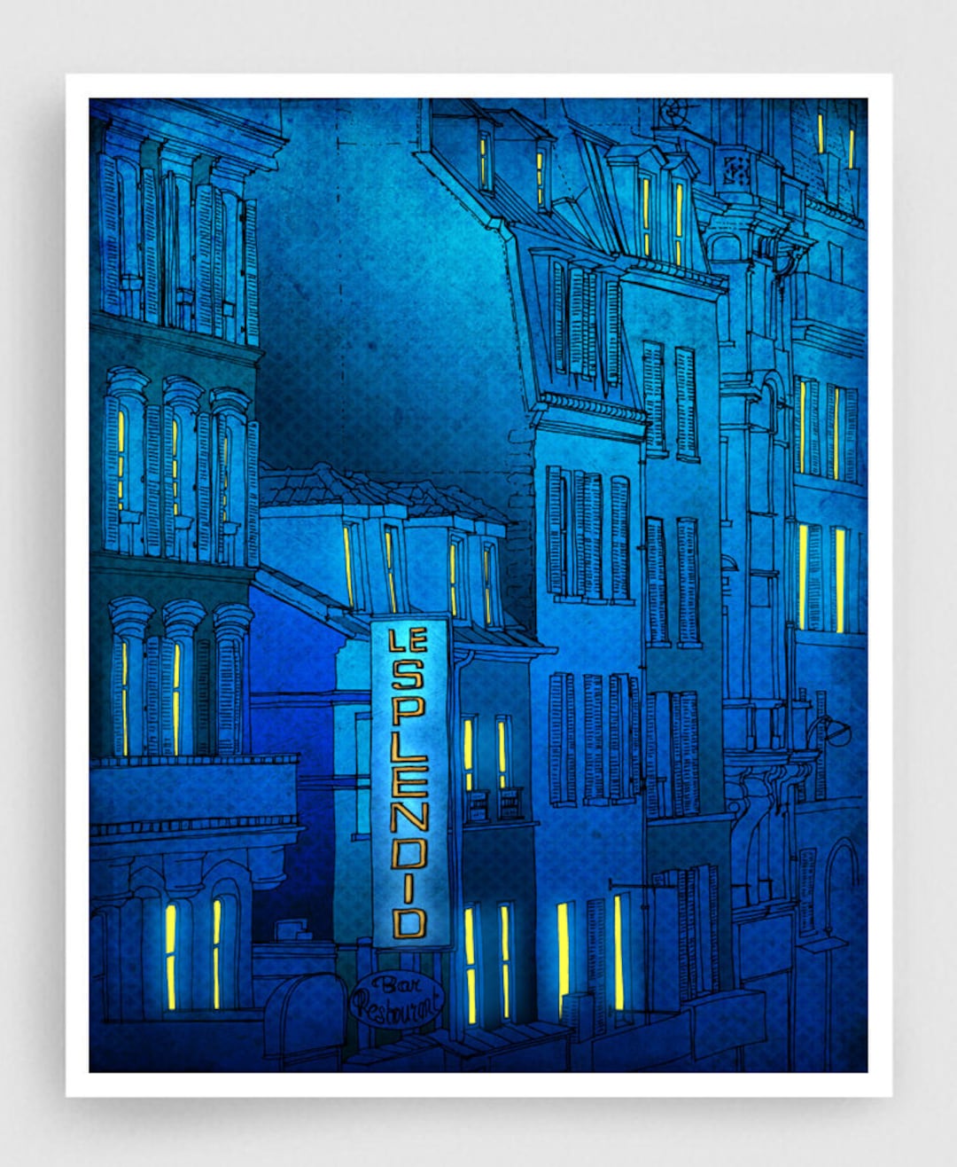 Good Morning Paris - Colorful Modern Art Print Trendy Parisian Wall ...
