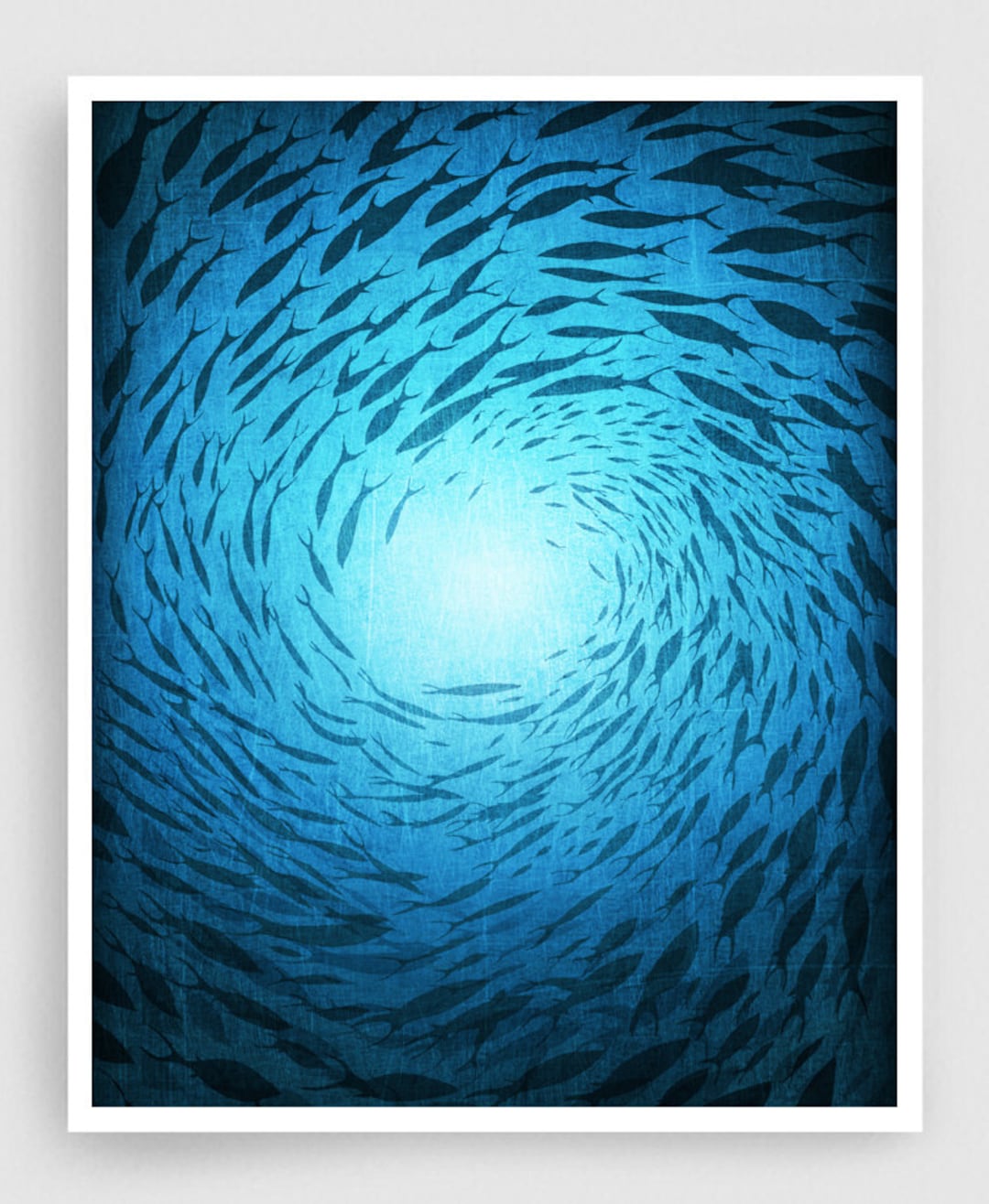 Mysteries of the Deep -ocean Print Nature Art Illustration Print Wall ...