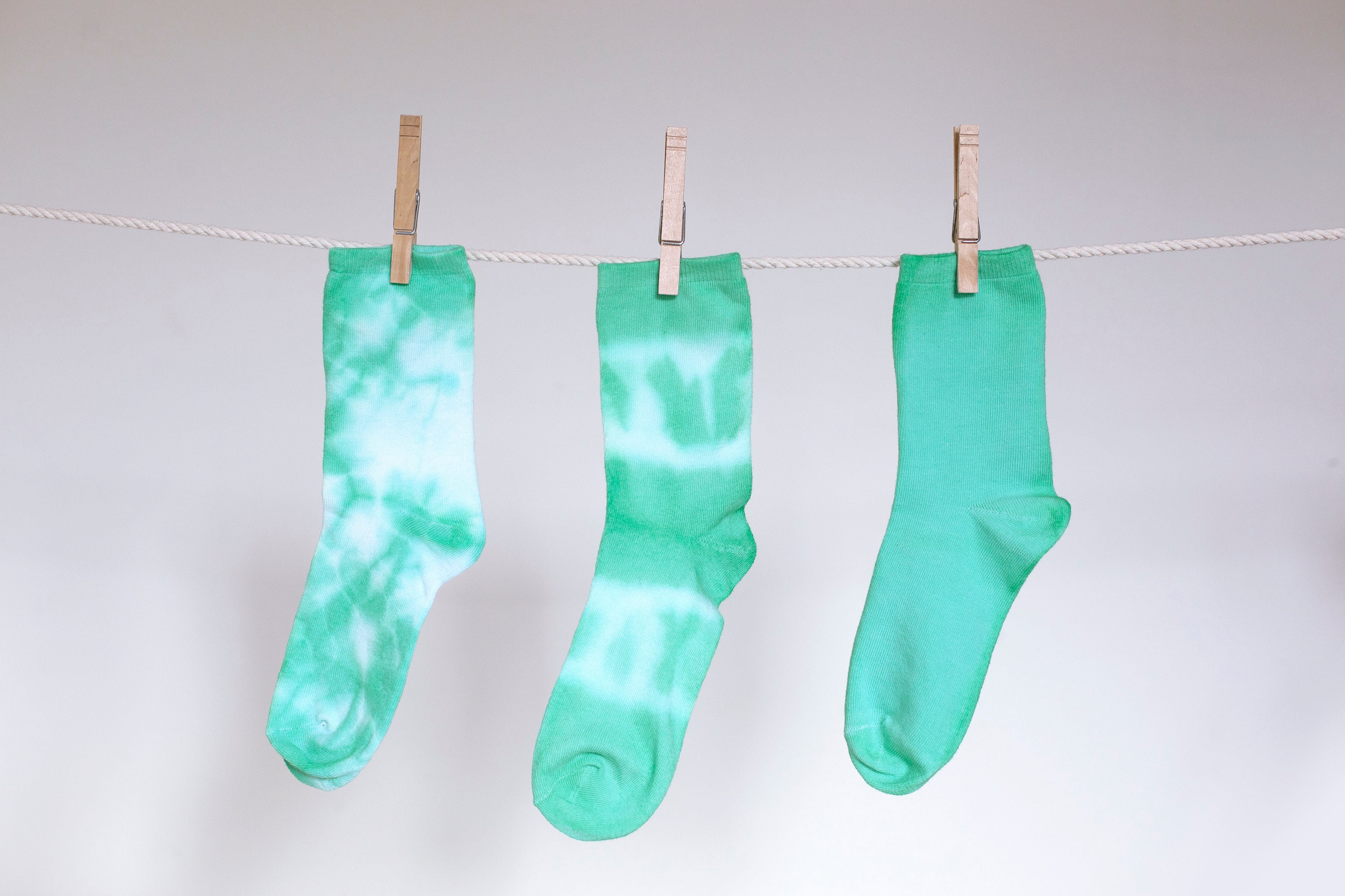 Mint Green Tie-dyed Socks - Etsy