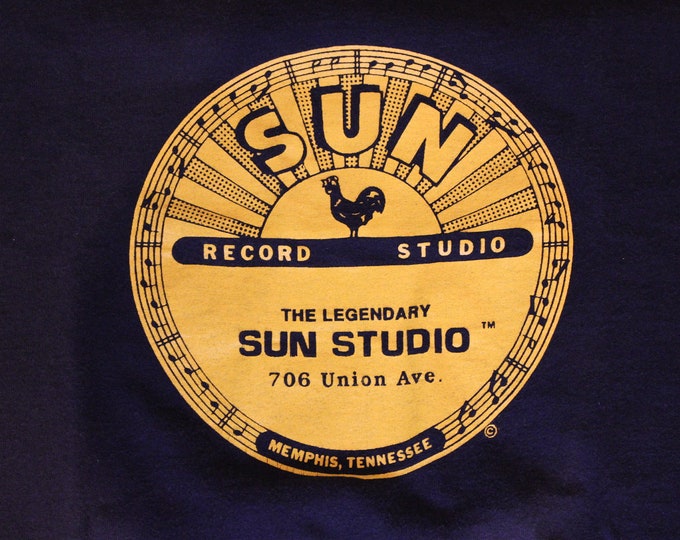 Vintage SUN Record Studio T Shirt 90's USA Made Records Rockabilly Punk ...