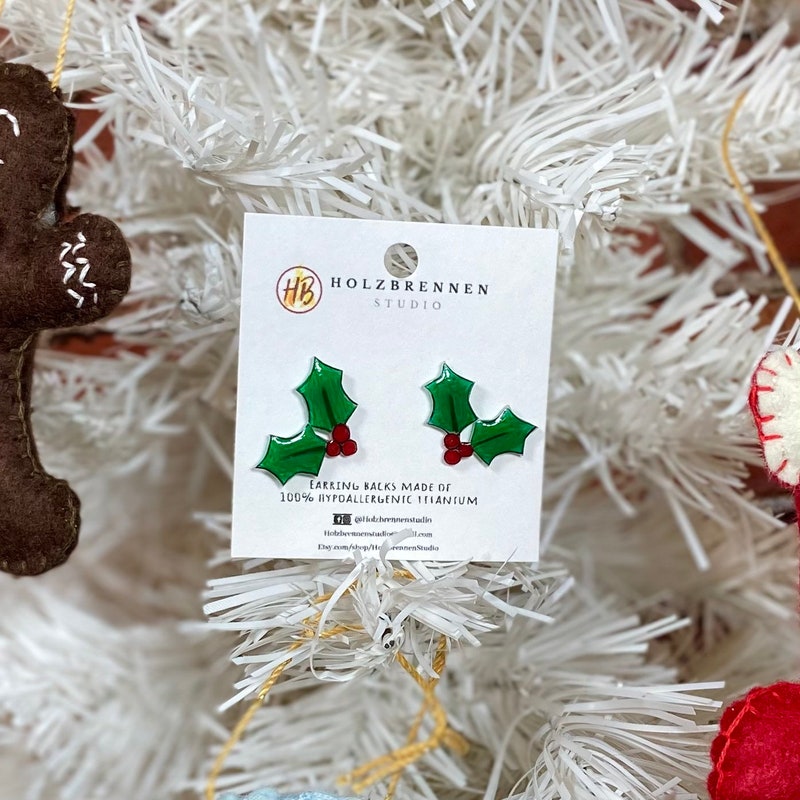 Holly Earrings - Etsy