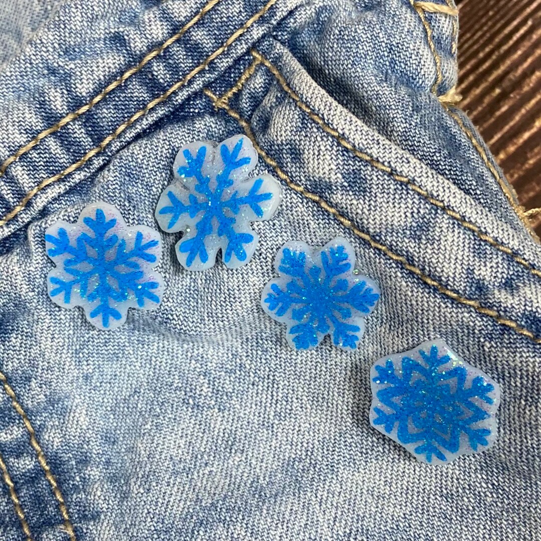 Snowflake Pin, Lapel Pins, Winter, Snow, Glitter Snowflake - Etsy