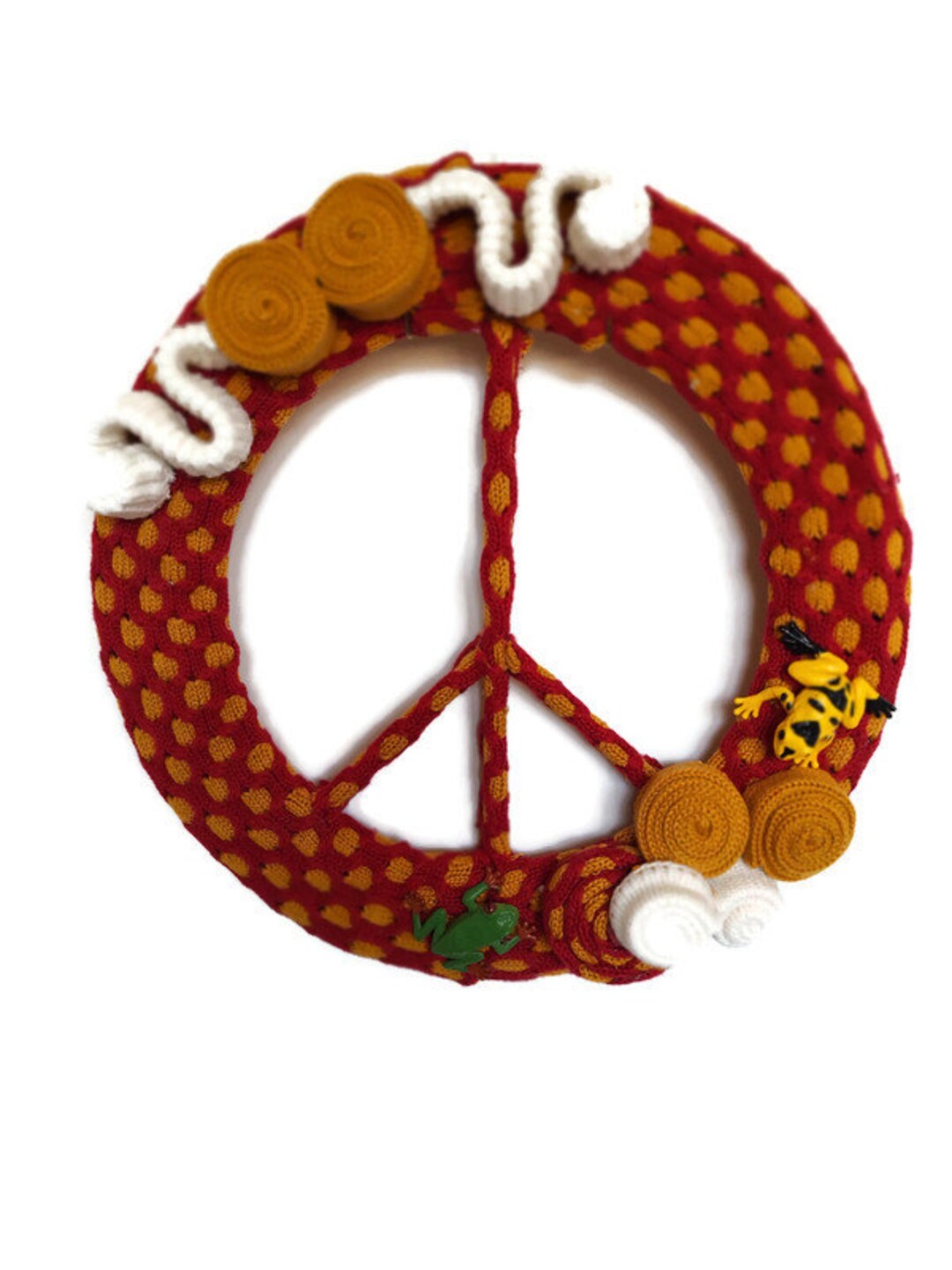 Whimsical Peace Sign Wreath - Etsy
