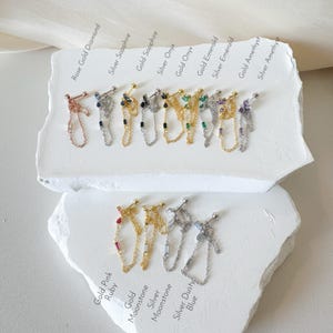 Dainty Triple Chain Pink Ruby CZ Helix Piercing, Cartilage Piercing 20g ...