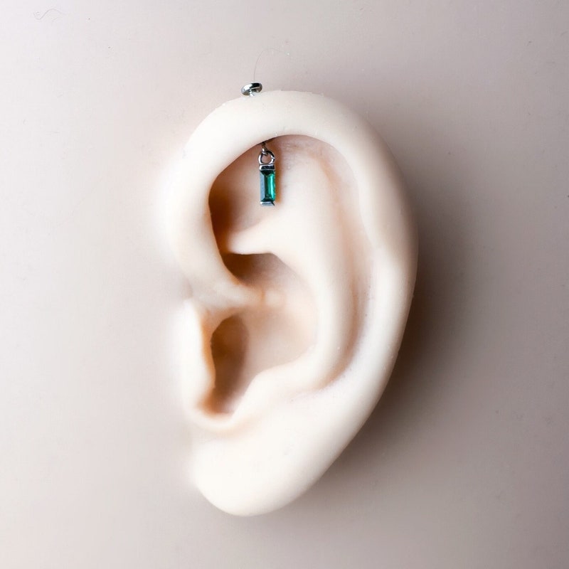 Opal Hidden Helix Earrings - Etsy