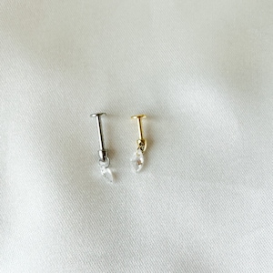 Hidden Rook Piercing 16g F136 Implant Grade Titanium Floating Marquise ...