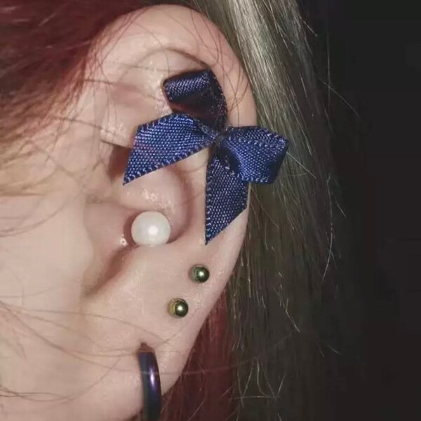 Bow Piercing - Etsy
