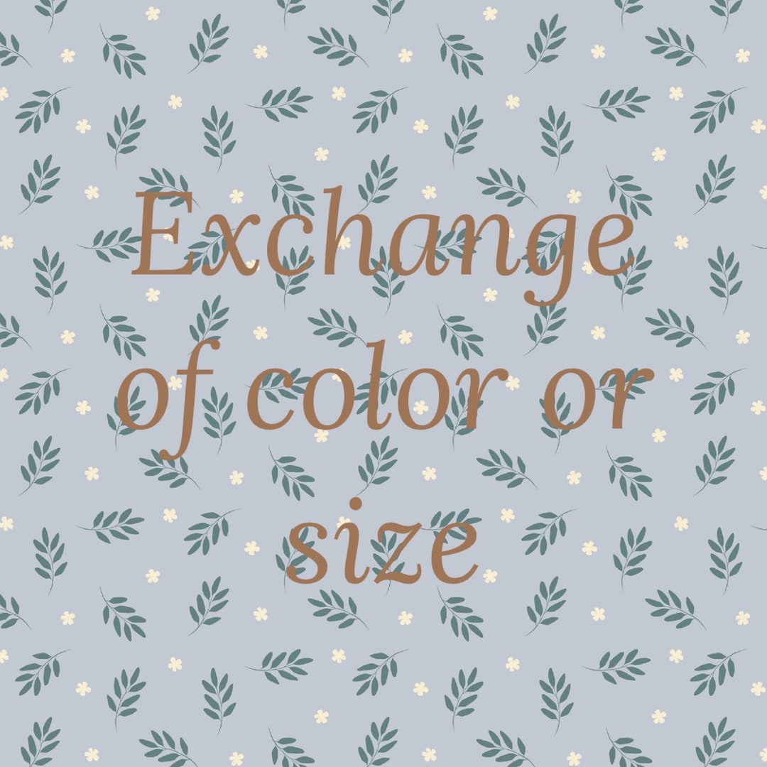 Exchanging Color or Size Plus Shipping - Etsy
