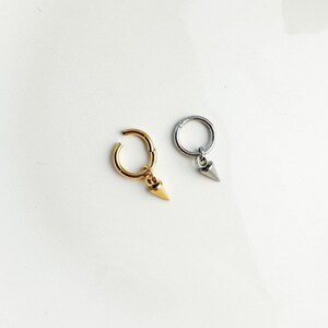 16g 18g Dainty Spike Rook Piercing, Stainless Steel Rook Hoop, Rook ...