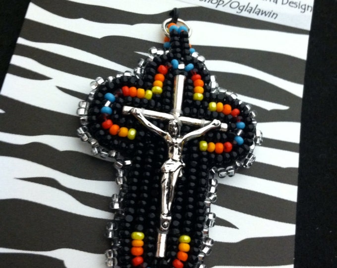 Native American Beaded Cross - Etsy