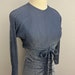 Vintage 1950s Periwinkle Chromspun Lurex Dress Designed by Mancini ...