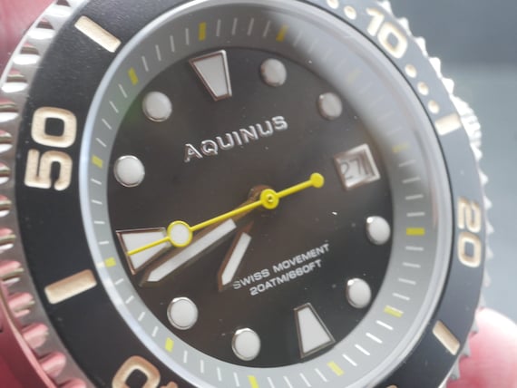 Aquinus Immersius Automatic Dive Watch Limited Edition 219 - Etsy