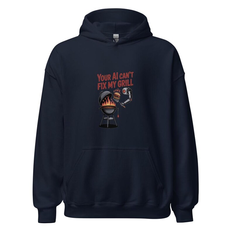 Robot Vs. Grill Master Hoodie - Funny BBQ Gift for Grill Enthusiasts - Etsy