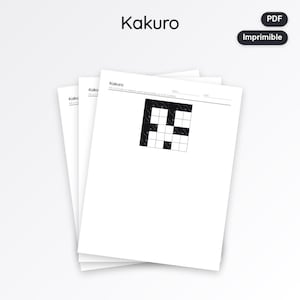 10 Kakuro Puzzles (cross Sums) | Logic & Math | 6x6 Grid - Etsy