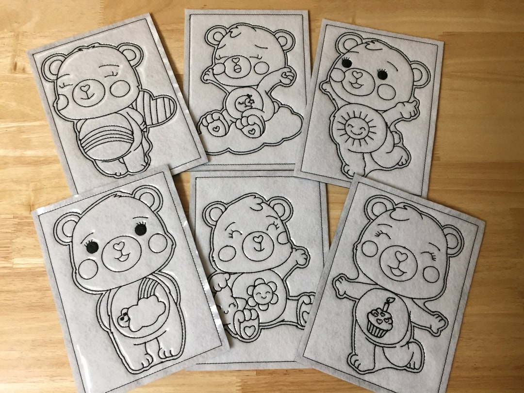 Reusable Coloring Doll Coloring Page Dry Erase Coloring - Etsy