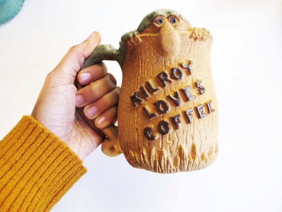 Vintage 70s Kilroy Hand Thrown Ceramic Coffee Mug Kilroy | Etsy