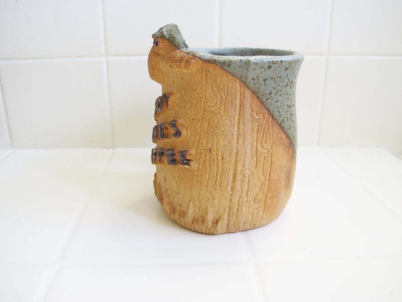 Vintage 70s Kilroy Hand Thrown Ceramic Coffee Mug Kilroy | Etsy