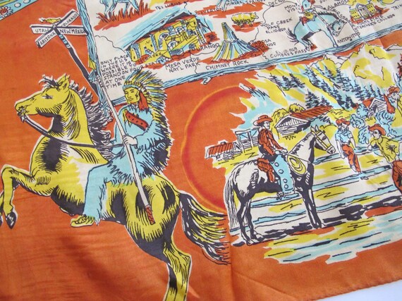 Vintage 1940s Colorado State Map Novelty Souvenir Ray… - Gem