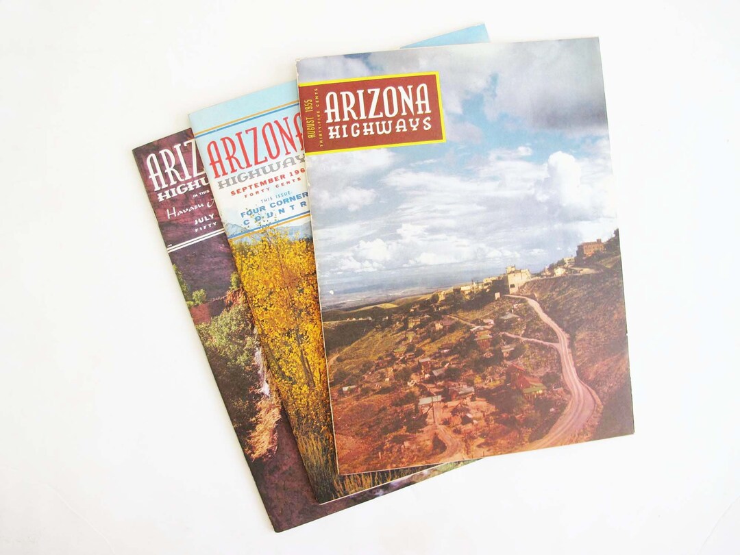 Vintage Arizona Highway Magazine Lot of 3 July 1963 August 1955 ...