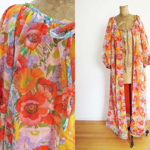 Chiffon Robe - Etsy