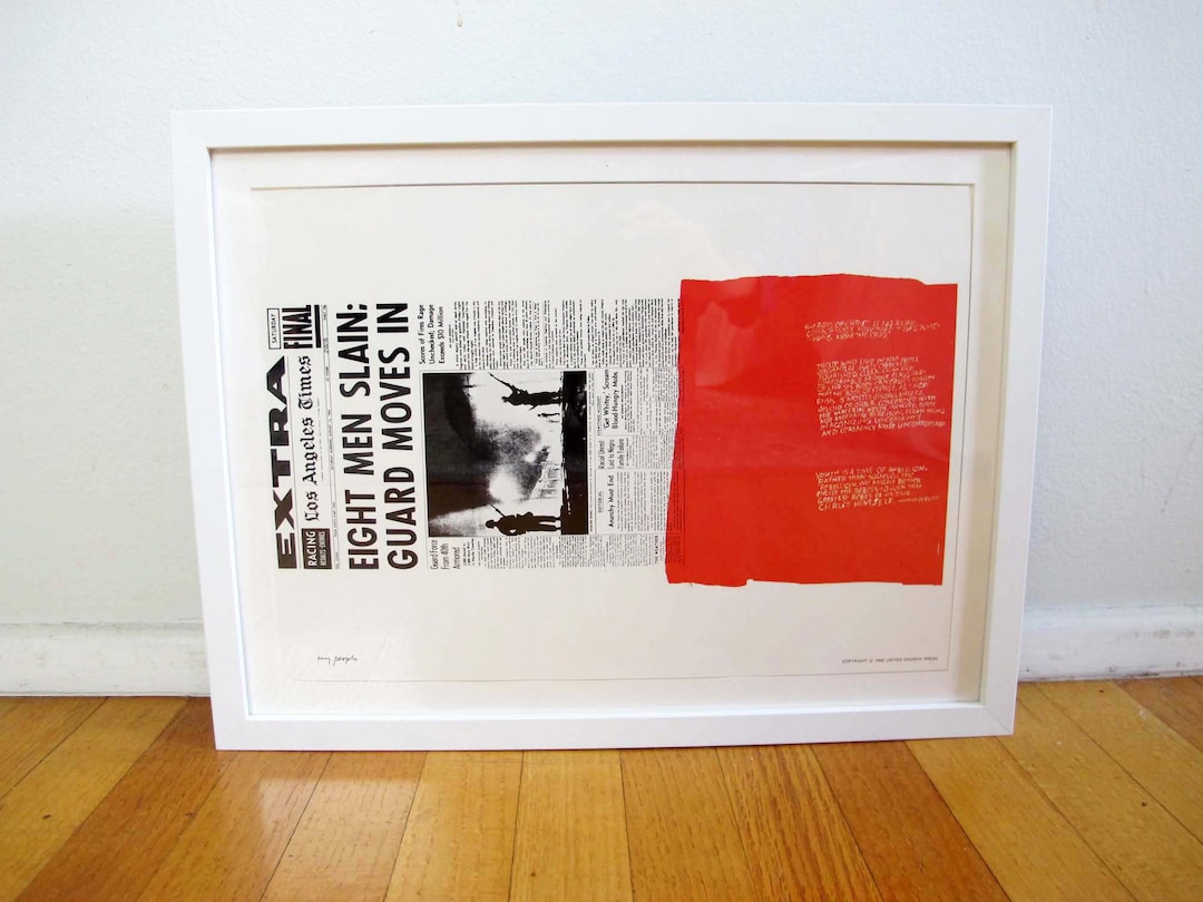 Vintage Sister Corita Kent 1968 Print My People - Framed Matted 60s Pop ...