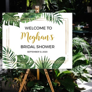 Editable Welcome Sign, Welcome Sign, Tropical Welcome Sign, Tropical ...