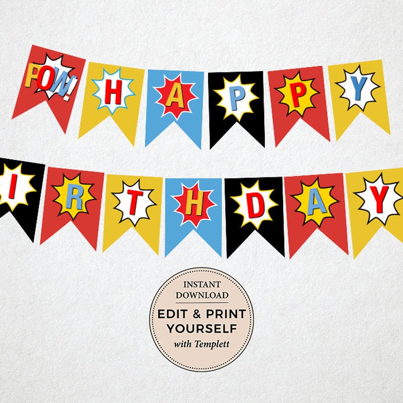 Superhero Birthday - Etsy