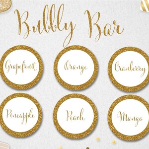 Bubbly Bar Sign, Bubbly Bar, Bridal Shower Bubbly Bar, Blush Bubbly Bar ...