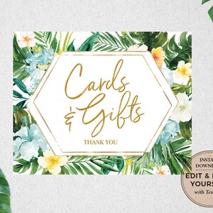 Tropical Birthday Bundle, Tropical Birthday, Editable Tropical Birthday ...