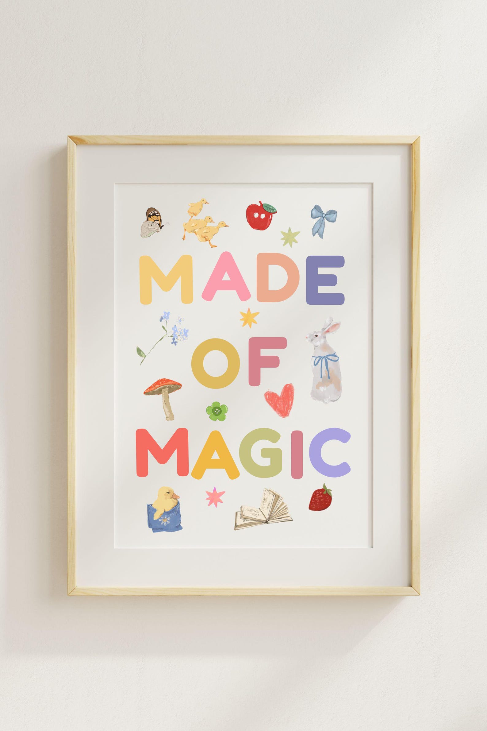 Made of Magic Nursery Print, Whimsical Farmhouse Wall Art (digital ...