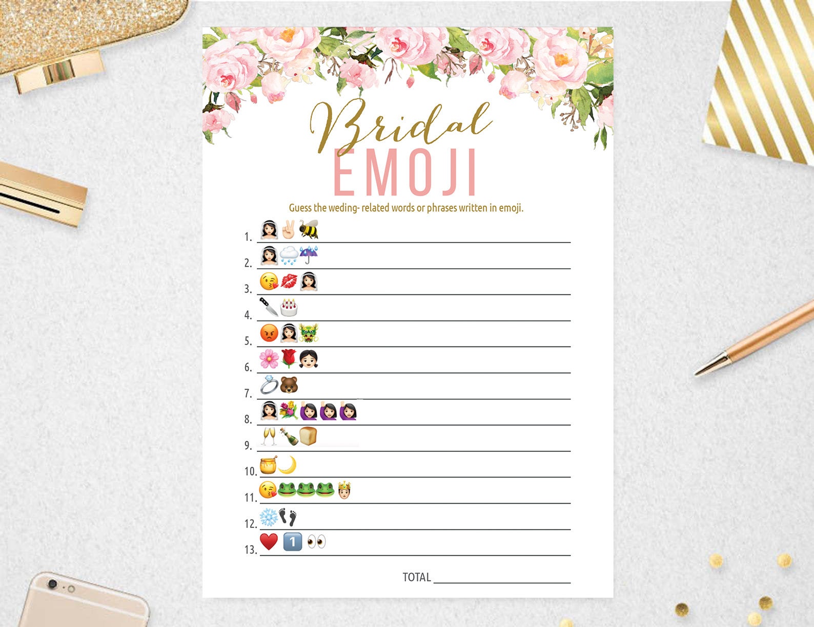 Bridal Emoji Game Emoji Game Bridal Emoji Bridal Shower | Etsy