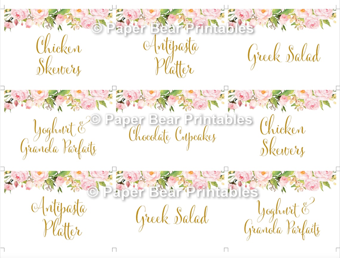 Food Labels Editable Food Labels Labels Editable Labels - Etsy