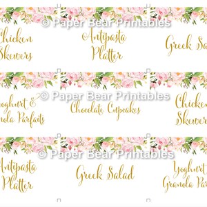 Food Labels, Editable Food Labels, Labels, Editable Labels, Name Tags ...
