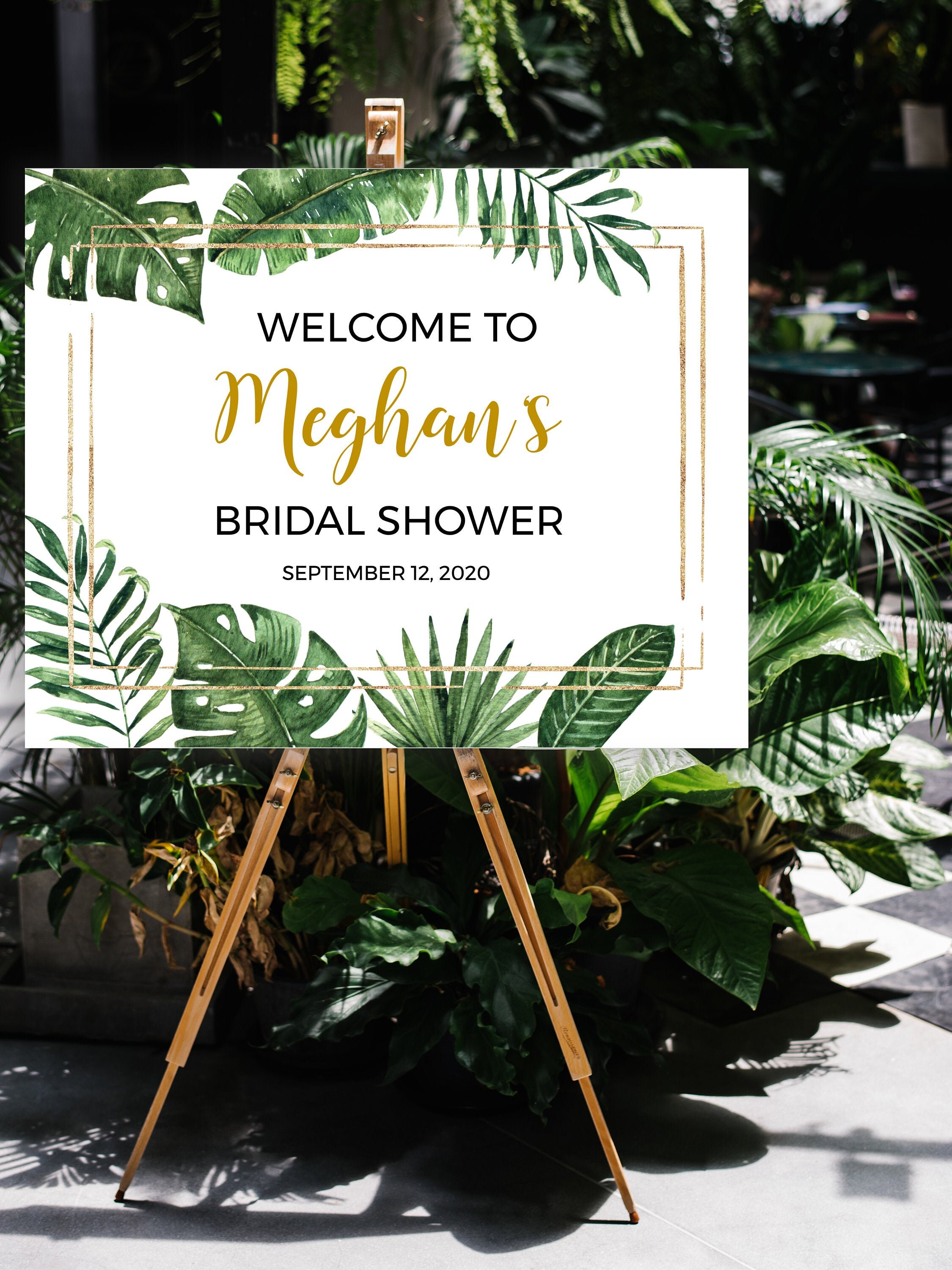 Editable Welcome Sign Welcome Sign Tropical Welcome Sign | Etsy