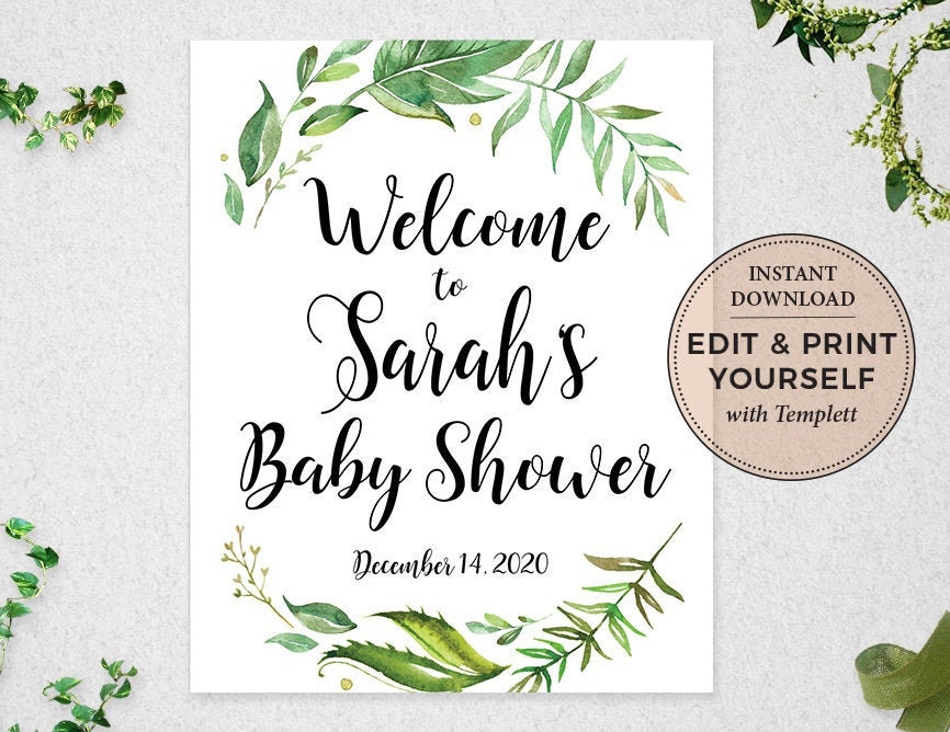 Editable Baby Shower Template Bundle: Gender Neutral (instant Download ...
