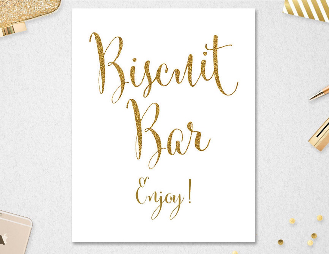 Biscuit Bar Sign INSTANT DOWNLOAD // 8x10 // Wedding // Bridal Shower ...