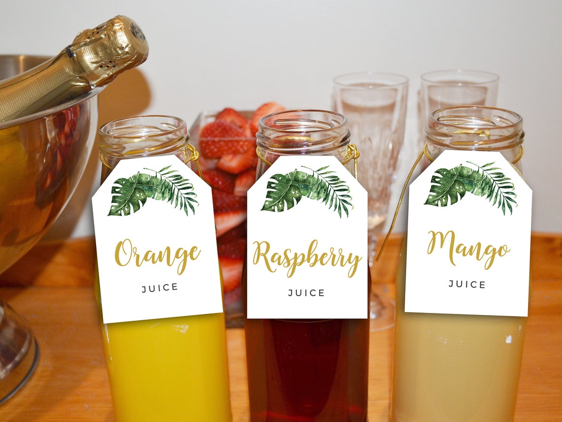 Mimosa Bar Sign Mimosa Bar Juice Labels Mimosa Bar Sign - Etsy
