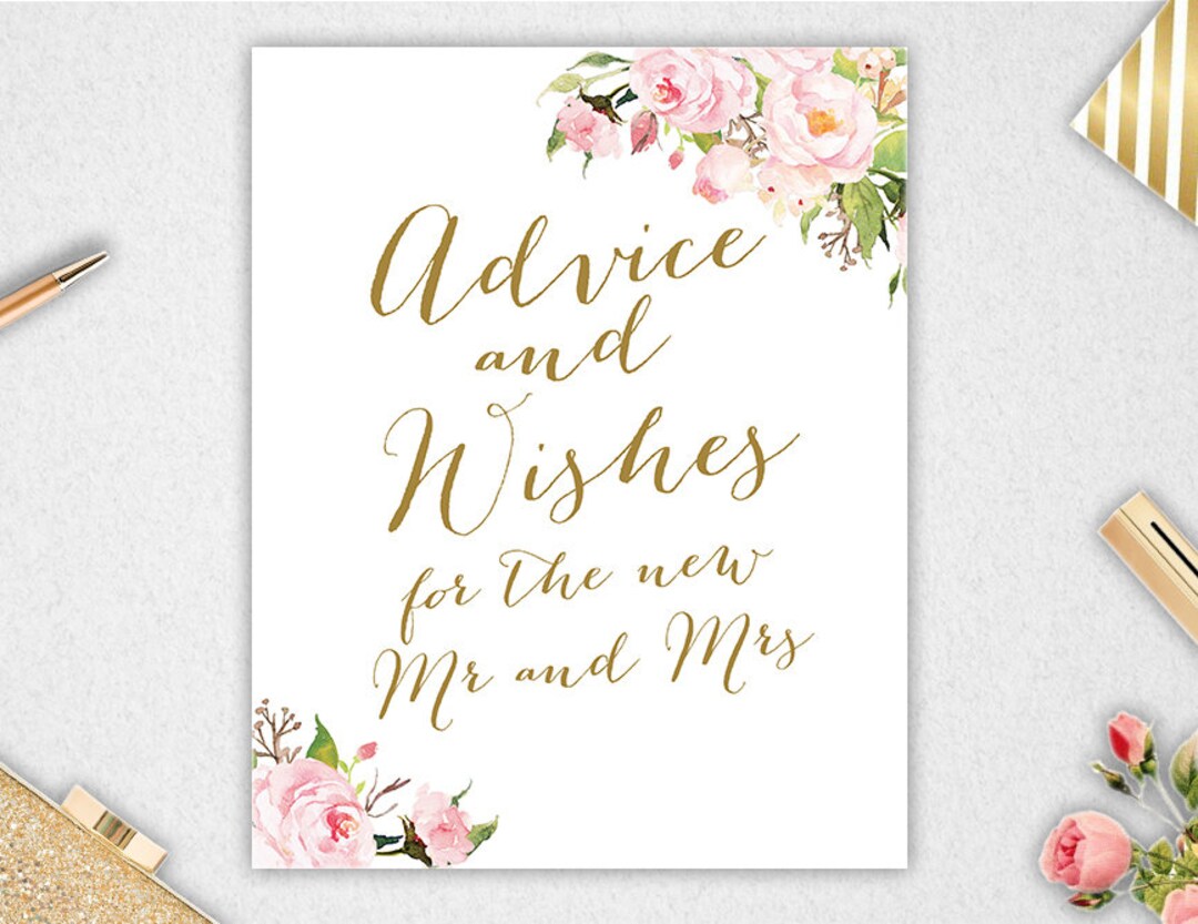 Advice And Wishes For The Mr And Mrs