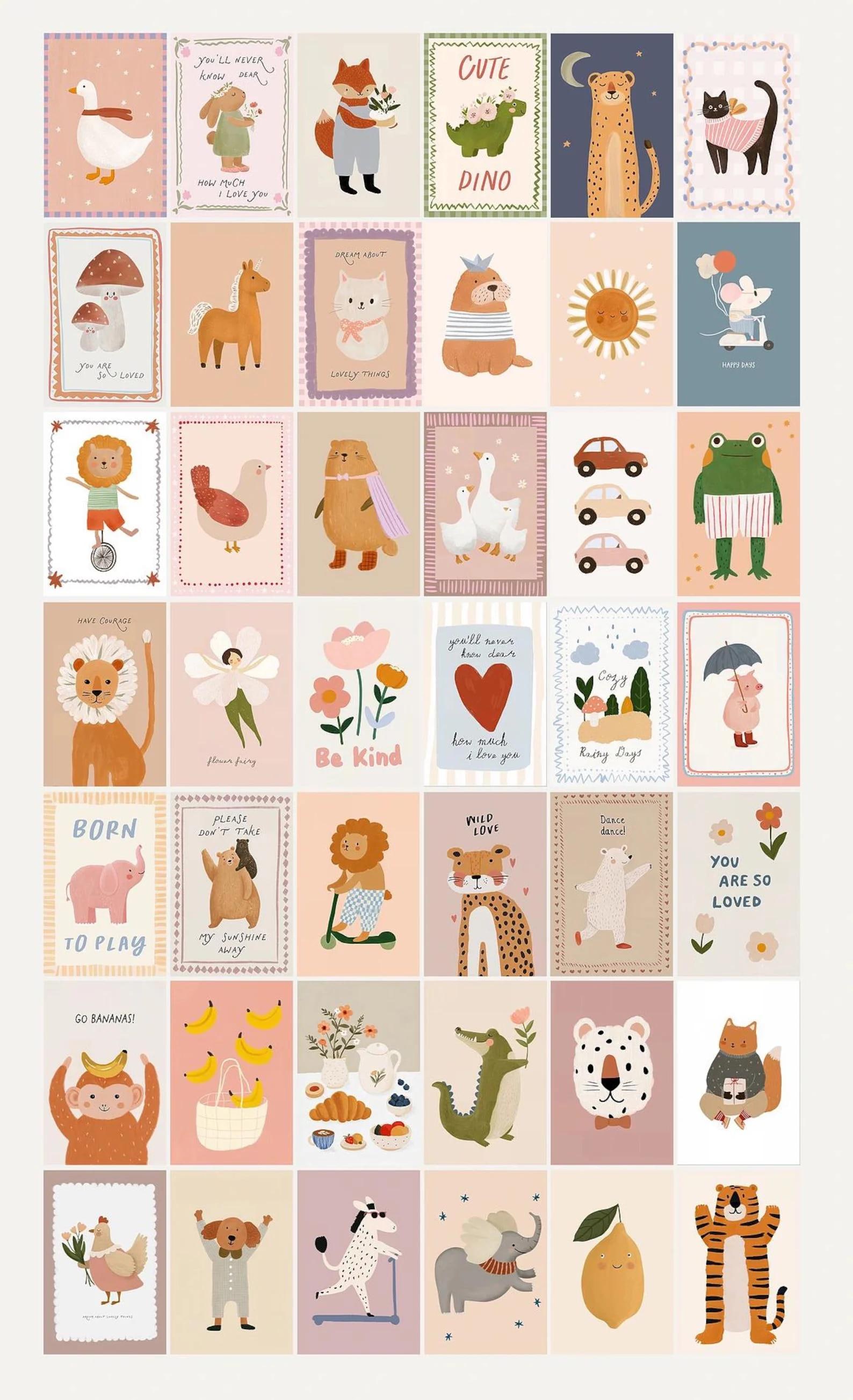 150 Kids Nursery Prints: Playful Wall Art Set (digital Download) - Etsy