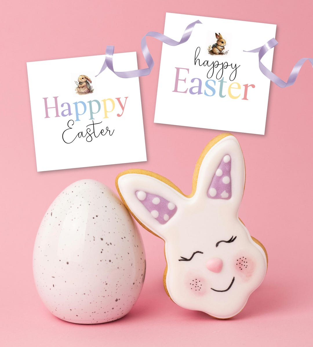 Easter Gift Tags: Bunny Design (instant Download) - Etsy
