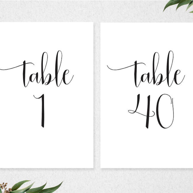 Diy Table Numbers - Etsy