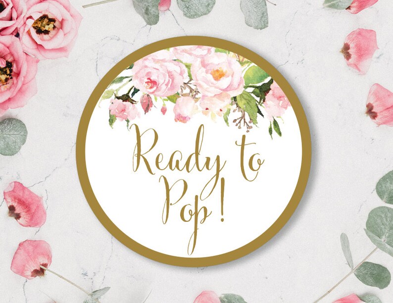 Ready to Pop Labels Ready to Pop Baby Shower Favor Baby - Etsy Australia