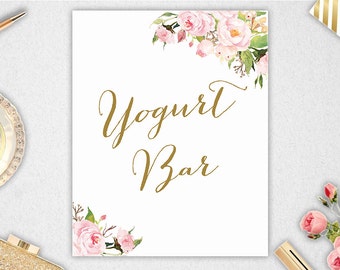 Yogurt Bar Sign | Etsy