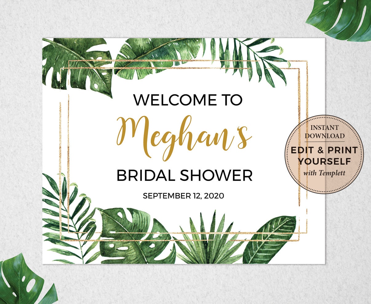 Editable Welcome Sign Welcome Sign Tropical Welcome Sign | Etsy Australia