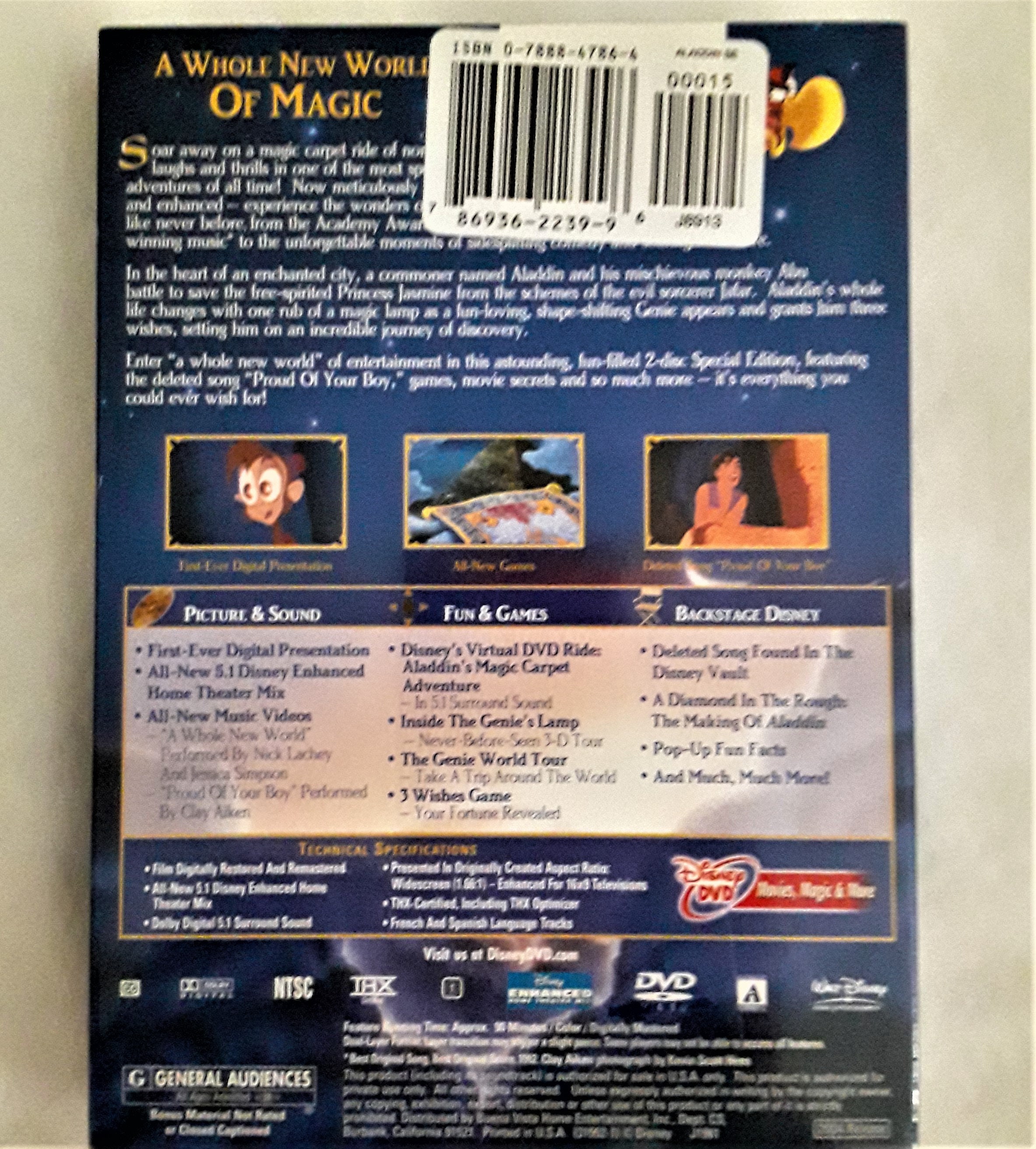 Disney's Aladdin Platinum Edition DVD Set - Etsy