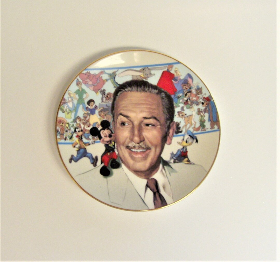 Disney Commemorative Plate - 85th Anniversary of Walt Disney's Birth - Etsy