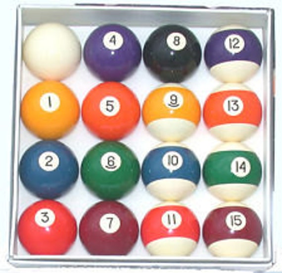 Single Pool Table Balls