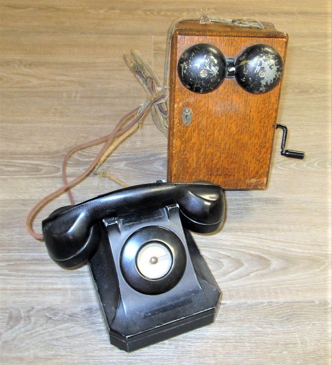 Hand-cranked Telephone Set. STROMBERG-CARLSON Handset, Western Electric ...